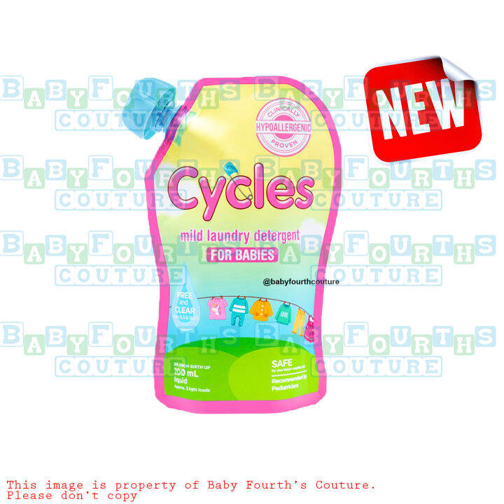 Cycles Mild Baby Laundry Liquid Detergent 200ml | Lazada PH
