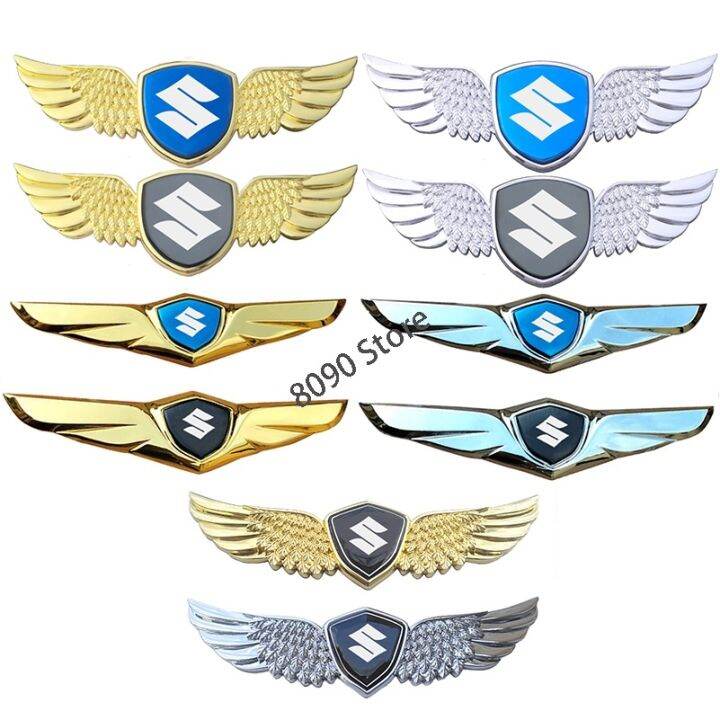 〖Kvs auto parts〗 Modified Metal Wings Car Front Logo Hood Emblem Badge ...
