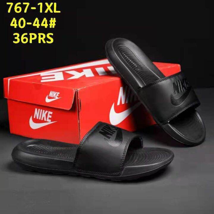 New genuine Nike high-end couple slippers(black) | Lazada PH
