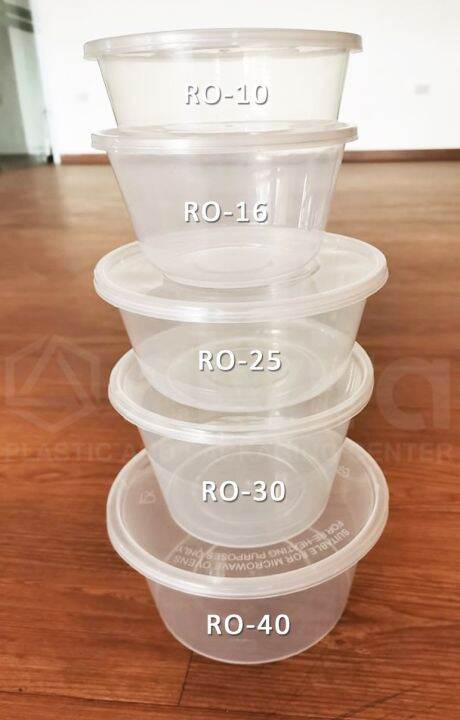 Round microwavable container ro10oz ro16oz ro 25oz ro30oz ro40oz 10pcs/pack | Lazada PH