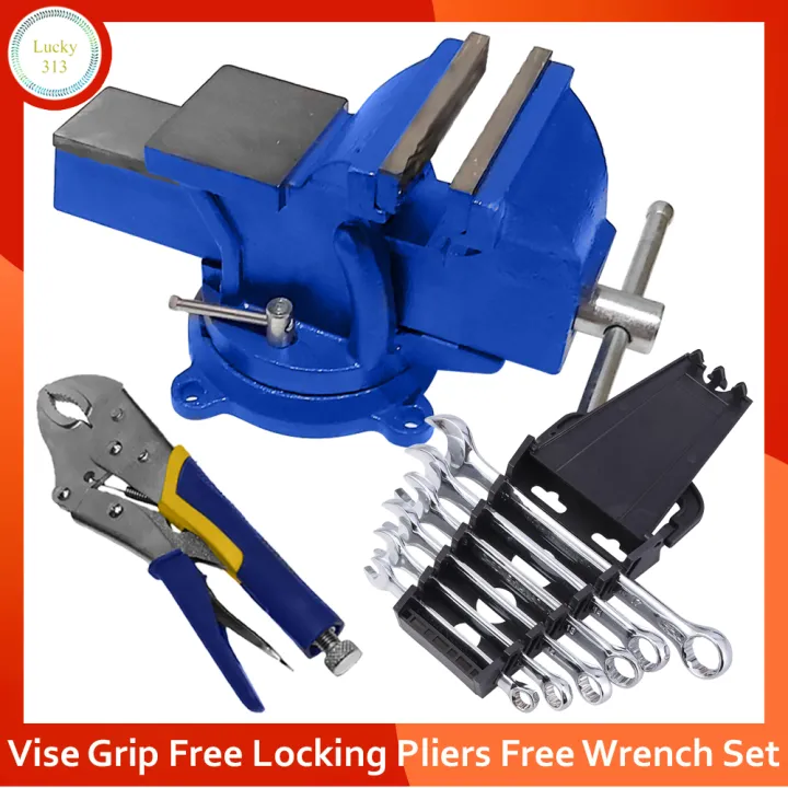 Rotating Bench Vise Clamp With Anvil Screws Vise Repair Tool (916 ...