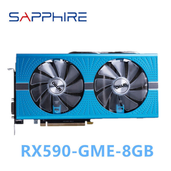 Original SAPPHIRE RX590 580 8GB กราฟิกการ์ด GPU Radeon RX580 590 GME ...