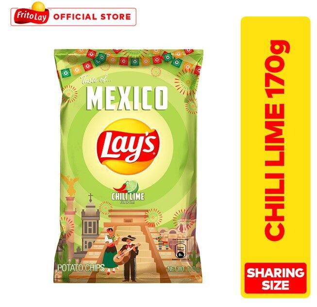 Lay's Mexico Chili Lime flavor Potato Chips 170g | Lazada PH