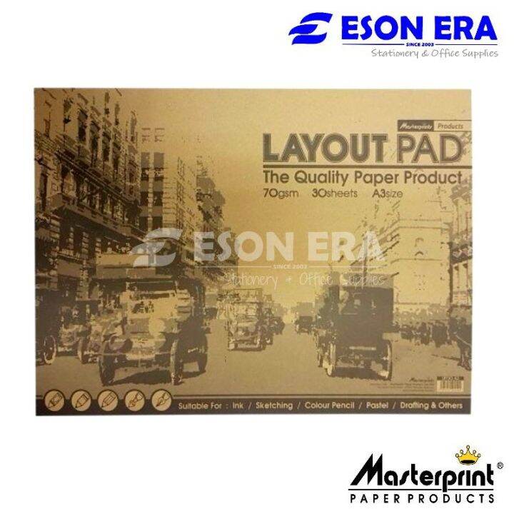 Masterprint Layout Pad A3 70gsm 30sheets LP730-A3 | Lazada