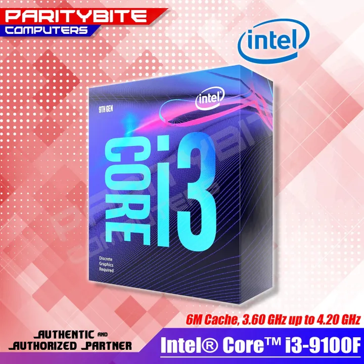 Intel Core I3 9100f Desktop Processor Quad Core 4 Thread 6m Cache 3 60