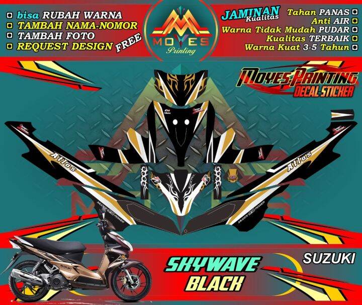 decal stiker sky wave dekal stiker motor sky wave stiker motor full ...