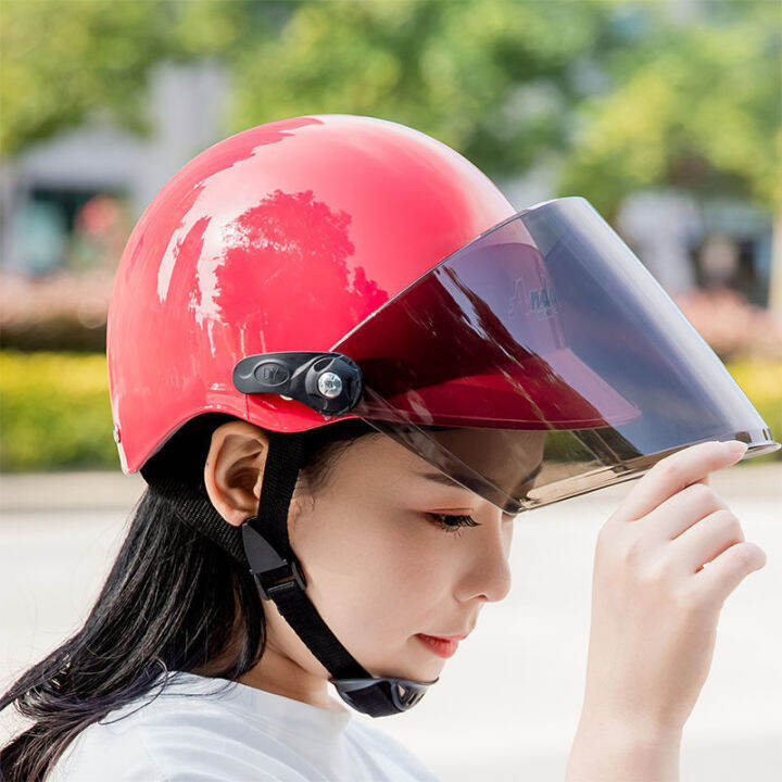 Riding helmet, electric vehicle, gray battery, male and female adult ...