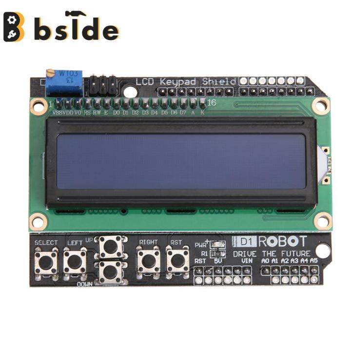 [Bside Tool Store] LCD 1602 Display Keypad Shield Module for Arduino ...
