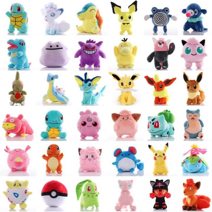 {Doudou plush} Charmander Squirtle Bulbasaur Plush Doll Pokemon Pikachu ...