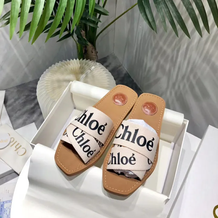 2022 Original Chloé Roman Cross Braid Sandals For Women Shoes | Lazada ...