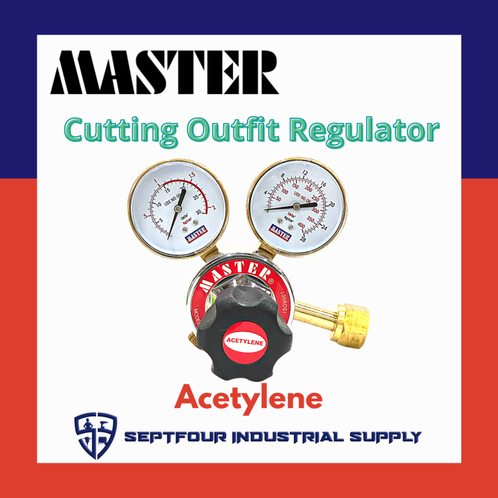 Master Welding & Cutting Outfit Oxygen or Acetylene Regulator (sold per ...