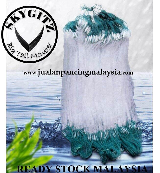 SKYGITZ MALAYSIA Pukat ikan jaring tangsi Tarik Tepi Pantai 20meter ...