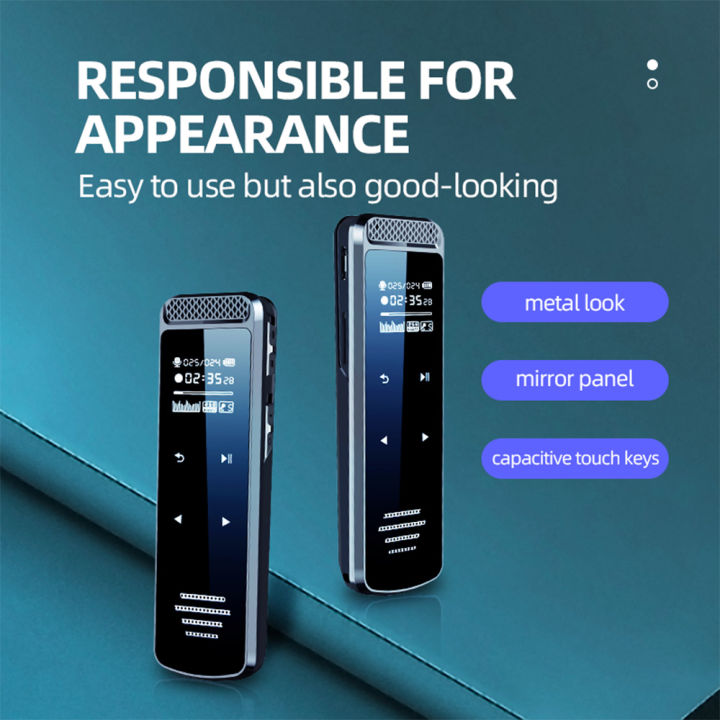 3Tech Mall ลดเสียงรบกวนเครื่องอัดเสียงดิจิตอลเปิดใช้งานเครื่องบันทึก ...