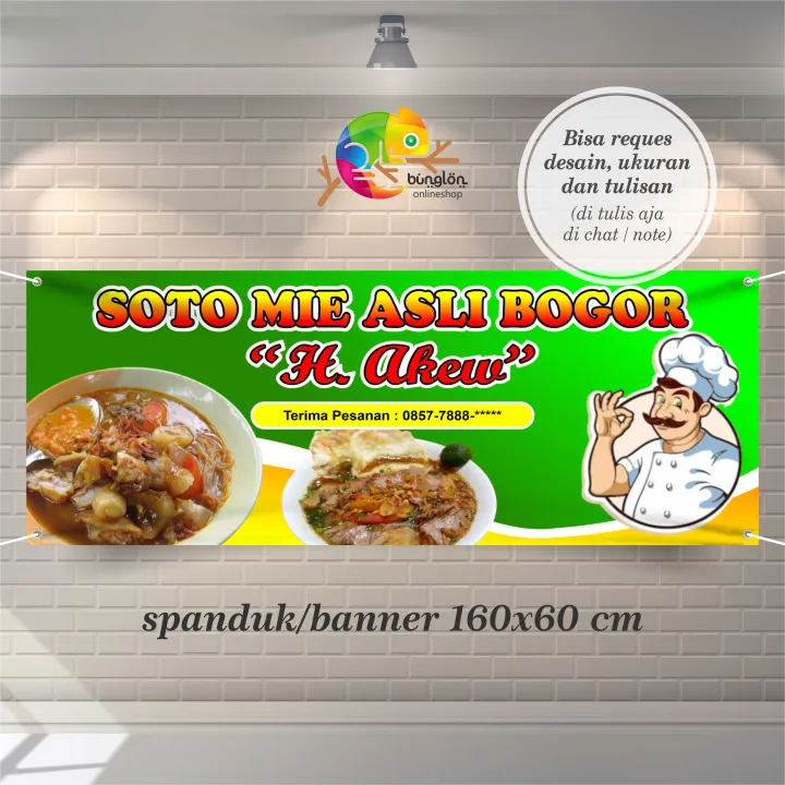 Size 160x60 Cm Spanduk, Banner Soto Mie Asli Bogor | Lazada Indonesia