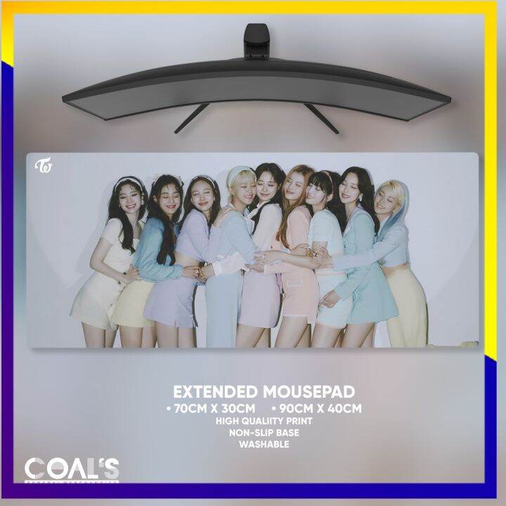 TWICE Mousepad Extended Mousepad แผ่นรองเมาส์ 10 รุ่น แผ่นรองเมาส์เกม ...