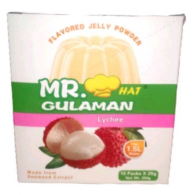 MR. HAT GULAMAN Lychee FLAVOR10×25g. | Lazada PH