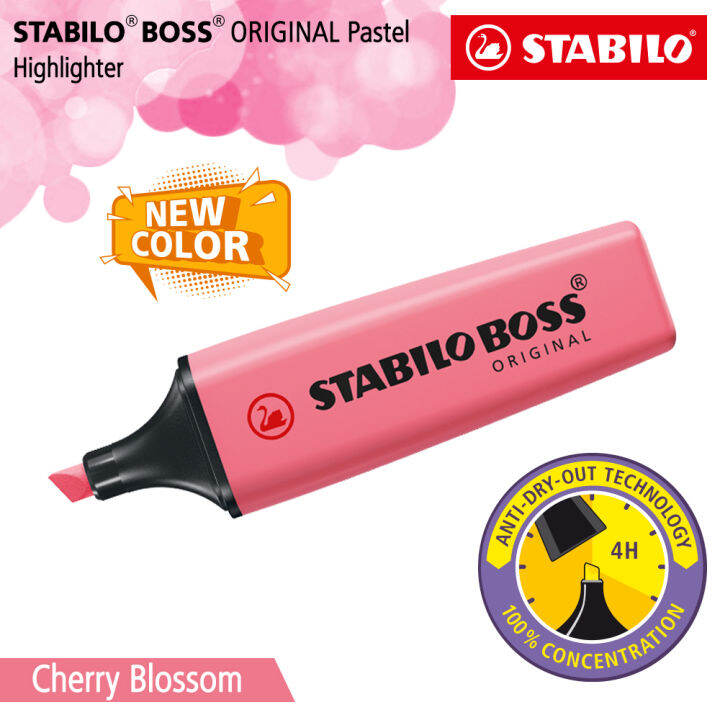 STABILO BOSS PASTEL Cherry Blossom Pink / Highlighter Warna Pink Ori Asli | Lazada Indonesia