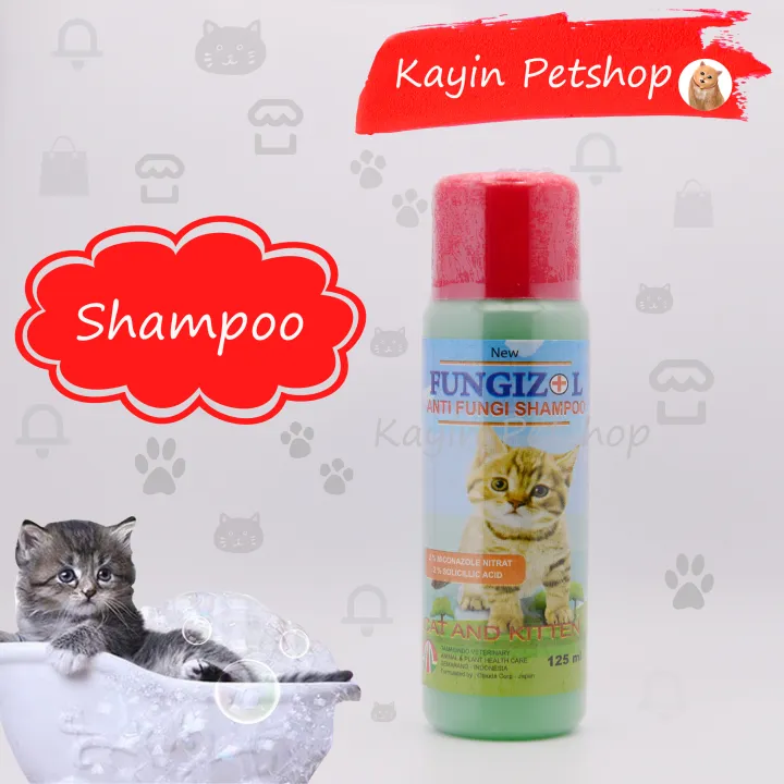FUNGIZOL 125ml - Shampoo Kucing Anti Jamur (shampo kucing anti fungi ...