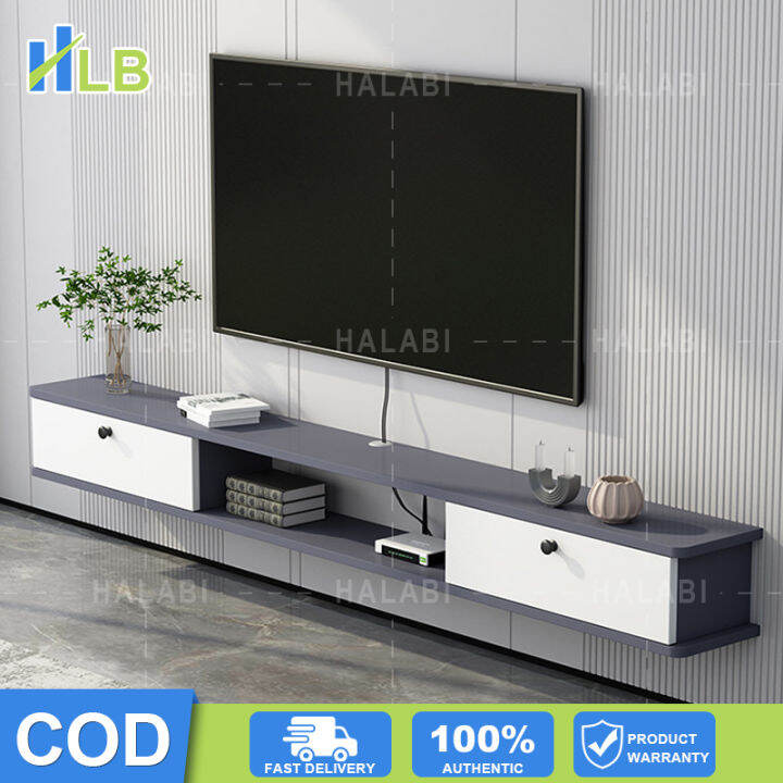 HLB TV Cabinet Modern TV Stand Wall Table Furnitur With Cabinet Elegant TV Rack hanging wall ...