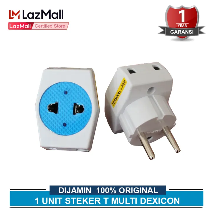 STEKER T MULTI DEXICON / STEKER T RAINBOW / STEKER 3 LUBANG / COLOKAN ...