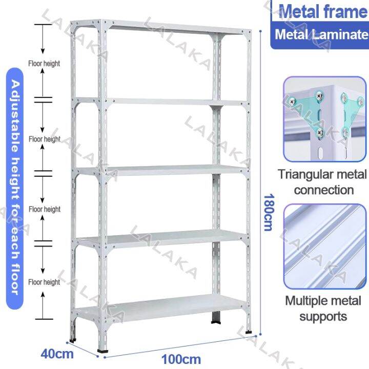 Shelves 4 Tiers 5 Layers Steel Shelf Metal Rack Cold-rolled Steel Layer ...