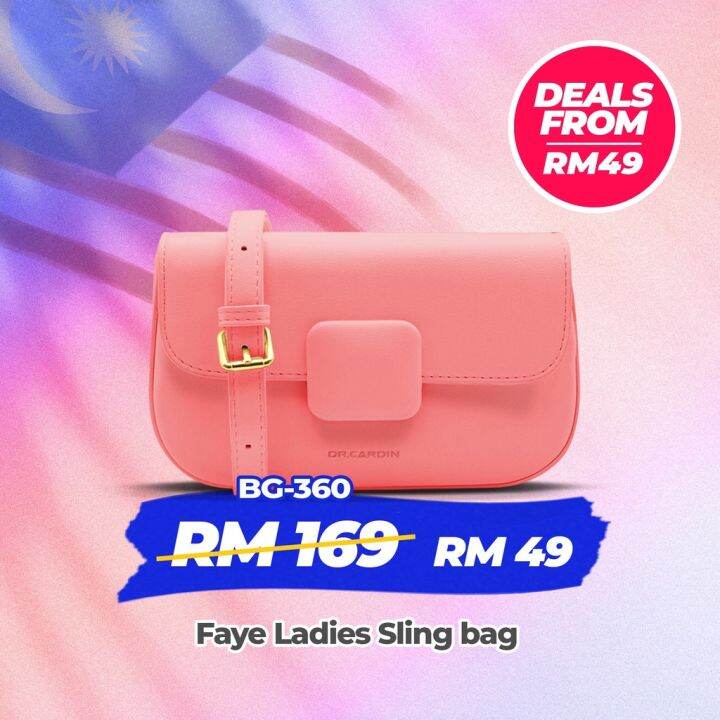 Dr Cardin Faye Ladies Sling bag BG-360 | Lazada