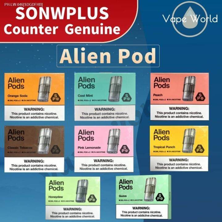 SNOWPLUS Alien Pods Favor 100 Legit Compatible with Alien X/air | Lazada PH SNOWPLUS Alien Pods Favor 100 Legit Compatible with Alien X/air | Lazada PH