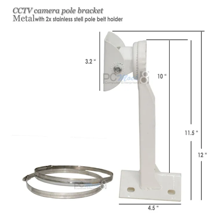 CCTV pole mounting bracket for bullet camera | Lazada PH