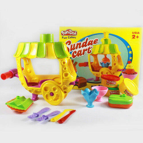FUNDOH SUNDAE CART MAINAN EDUKASI GEROBAK ICE CREAM DIY PLATISIN FUN ...