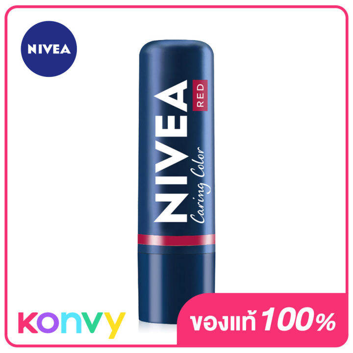 NIVEA Lip Caring Color Red 4.8g | Lazada.co.th