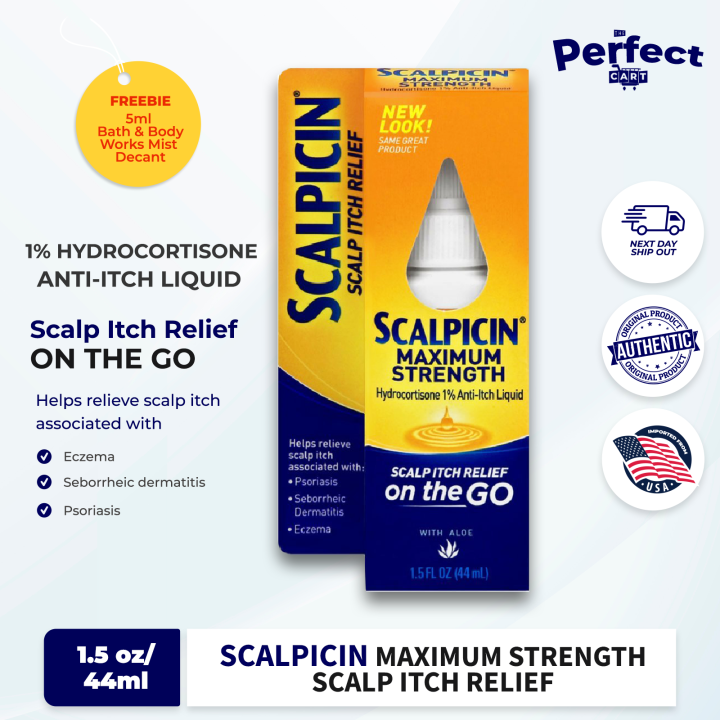 Scalpicin Scalp Itch Relief, 1.5 fl Oz. Maximum Strength | Lazada PH