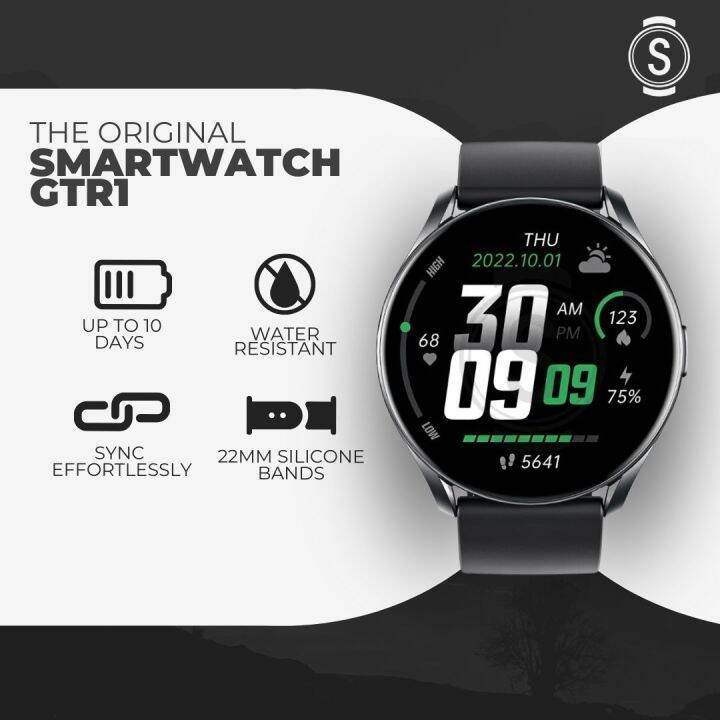 SmartWatch PH | The Original Series GTR1 in Black | Lazada PH