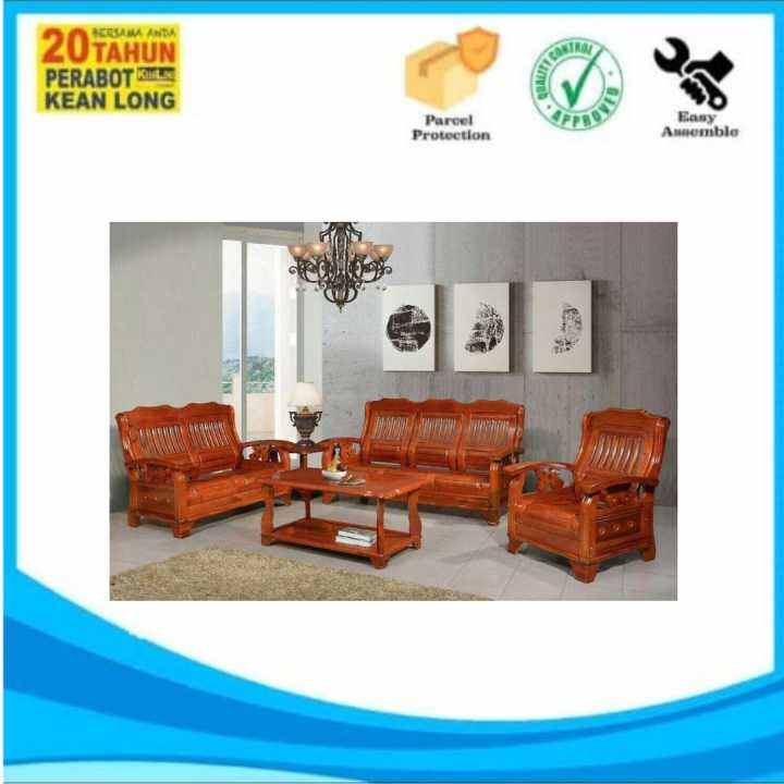JH Sette Kayu / Sofa /Sofa1+2+3+M / Wood Sofa / Sofa Kayu | Lazada