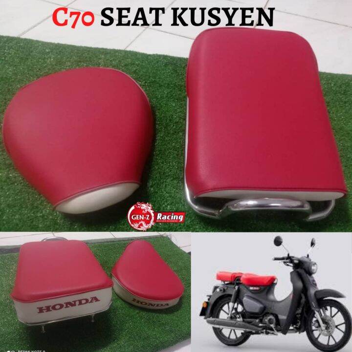 Honda C70 Seat Chusion Kusyen Seat C70 (Red&White) (OEM) | Lazada