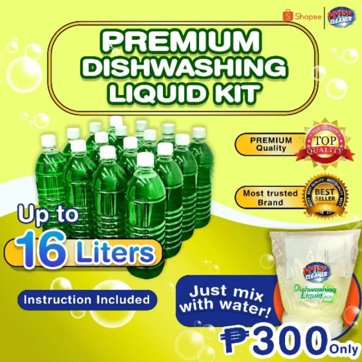 WISE CLEANER PREMIUM DISHWASHING LIQUID KIT DIY [P06] | Lazada PH