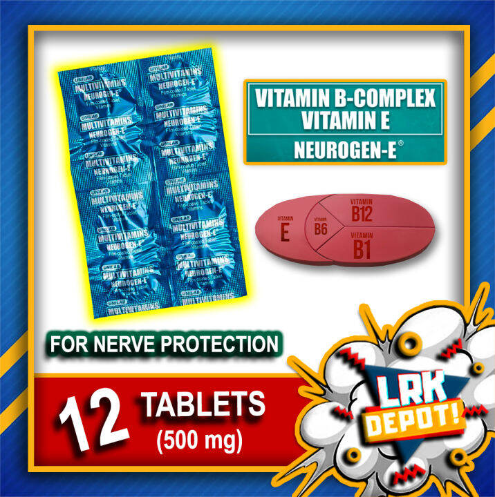 Neurogen-E 12s (Vitamin B Complex) 12 tablets in foil Neurogen E | Lazada PH