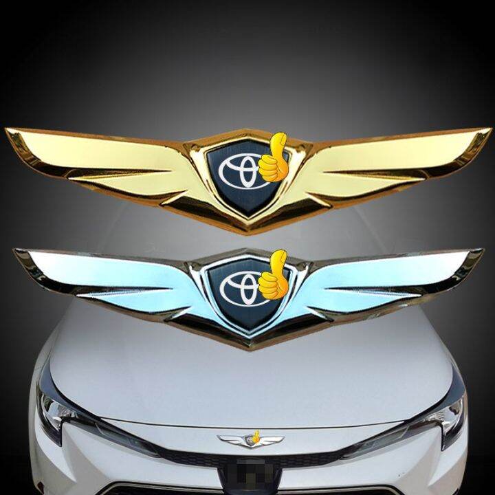 For Toyota Car Front Hood Ornaments Bonnet Metal Decoration Logo Angel ...