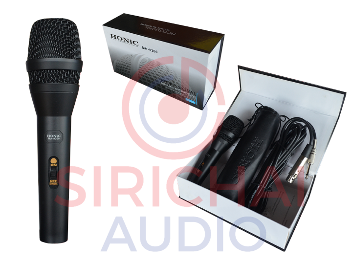 ไมโครโฟน HONIC รุ่น MA9300 ไมค์สาย ไดนามิค | Lazada.co.th