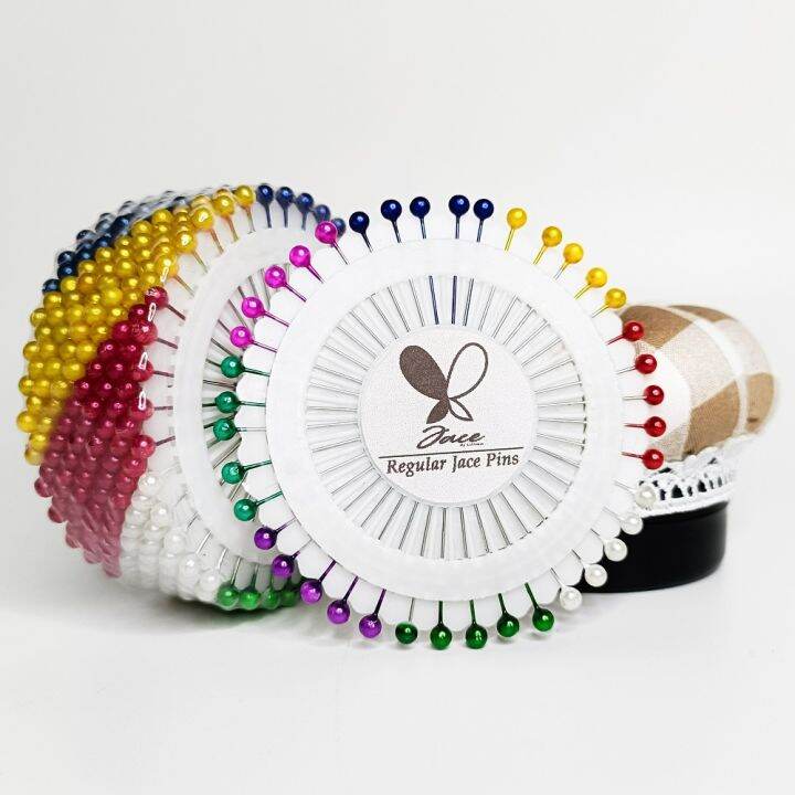 JACE Jarum Pentul LINGKARAN / Jarum Pentul Bulat Piring Mutiara Hijab ...