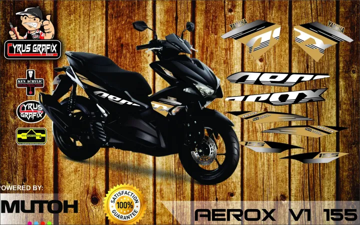 AEROX V1 155 GLOSSY LAMINATED DECALS | Lazada PH