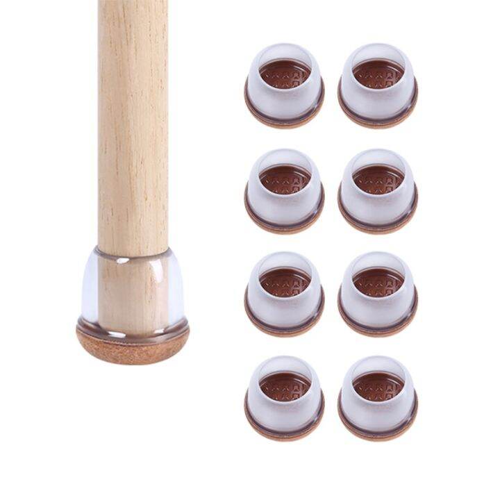 Table Chair Leg Protector Covers Thick Rubber Felt Bottom Furniture ...