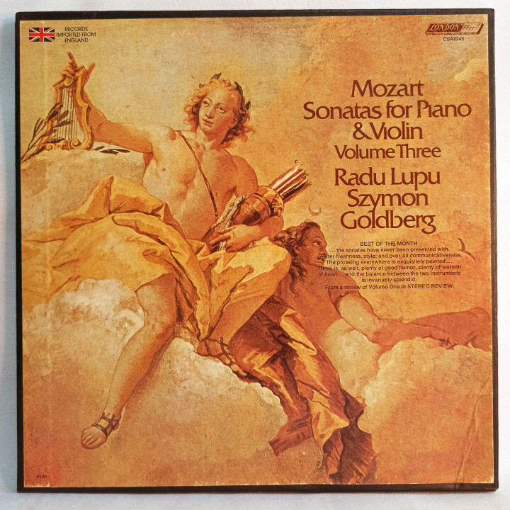 (Box Set, 2 LPs) Mozart, Radu Lupu, Szymon Golberg - Piano & Violin Sonatas Vol. 3 - Vinyl ...