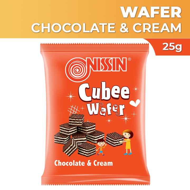 Nissin Cubee Wafer Chocolate & Cream 25g | Lazada PH