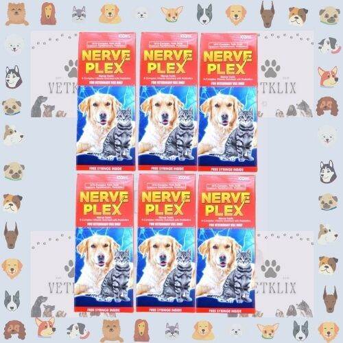 BUY 6 GET 1 FREE NERVE PLEX 120ml VITAMIN SUPPLEMENT FOR DOG & CAT ...