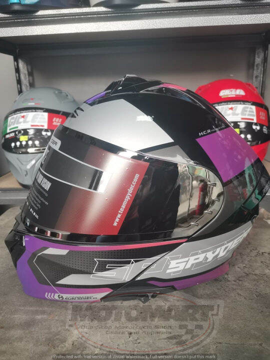 SPYDER HELMET NEO SERIES HE FORCE GD 3911 SS (BLACK PINK S1) | Lazada PH