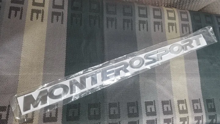 Mitsubishi Montero Sport Hood Decal emblem stick on Chrome (JRED ...
