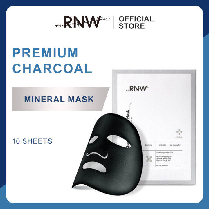 [RNW] Premium Charcoal Mineral Mask Pack 10 sheets/ pack | Lazada PH