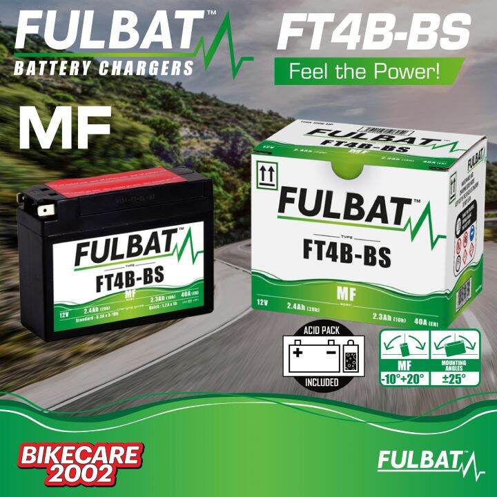 FULBAT Battery รุ่น FT4B-BS สำหรับ Yamaha SR400-500 | Lazada.co.th