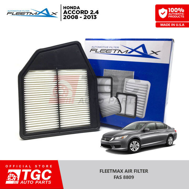 Fleetmax Air Filter / Air Cleaner HONDA ACCORD 2.4 2008 - 2013 FAS 8853 ...