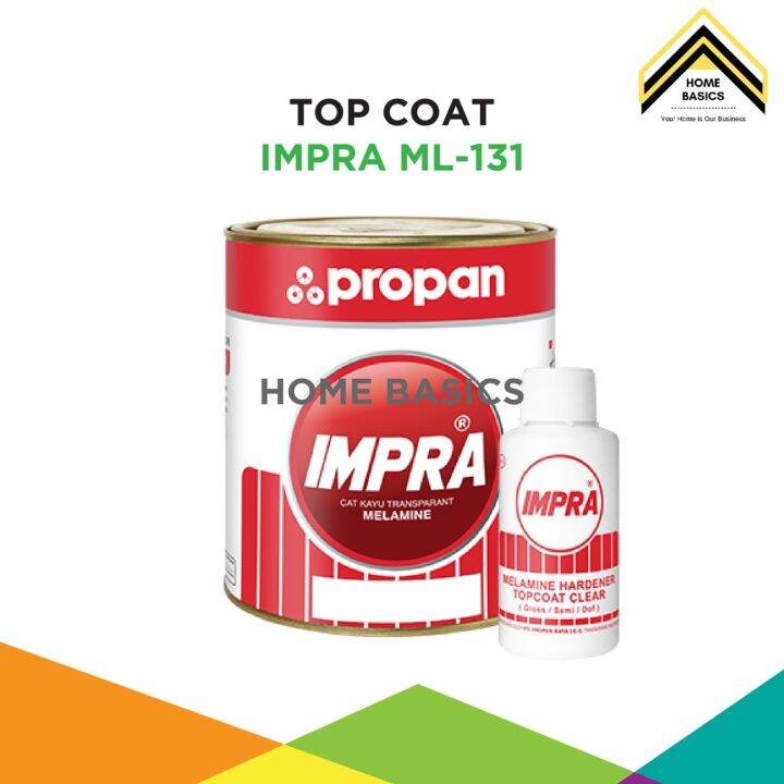 Impra Melamine Lack ML-131 dan Hardener Propan 1 Liter / Top Coat ...